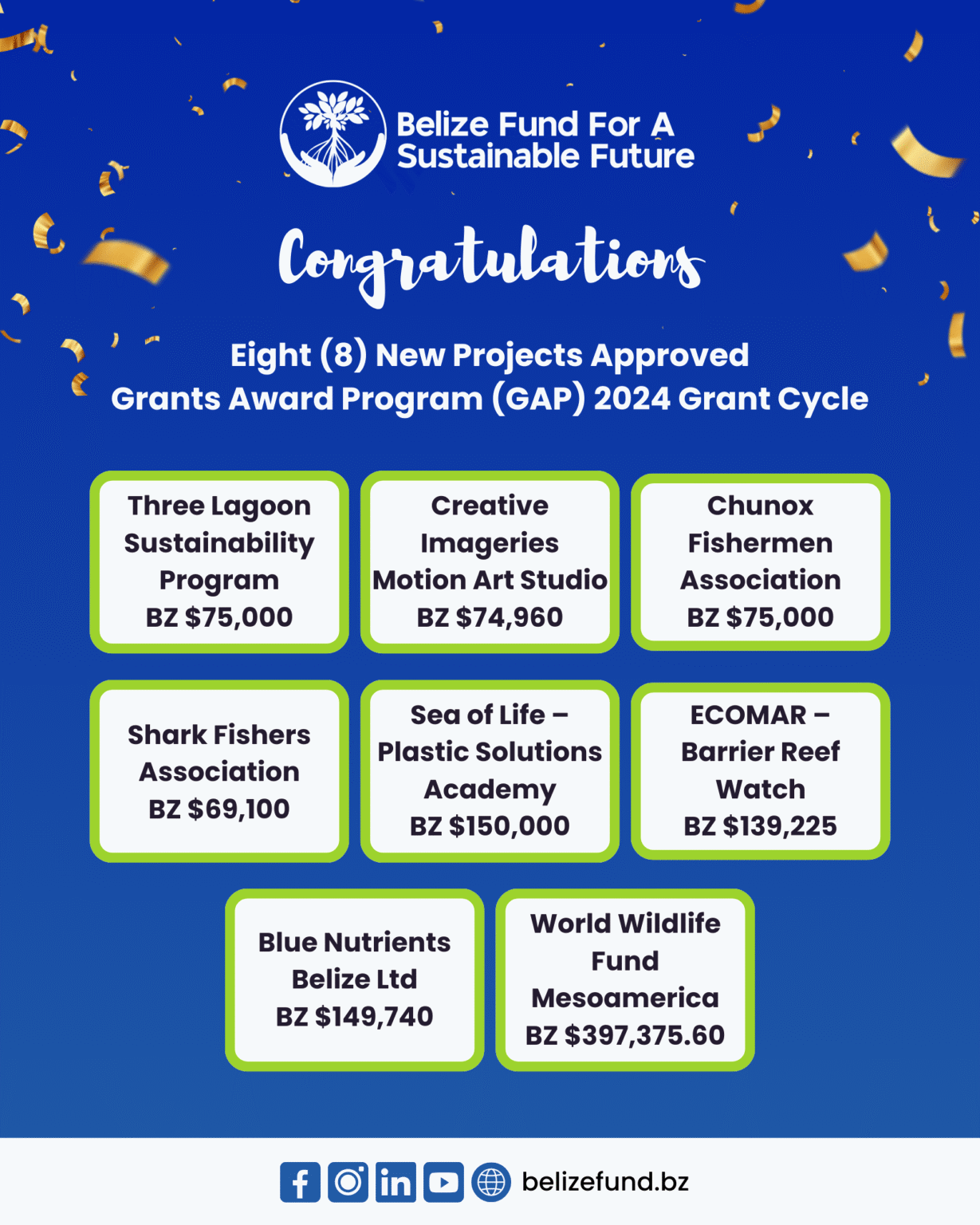 8 New Approved Projects under the Grants Award Program’s 2024 grant ...